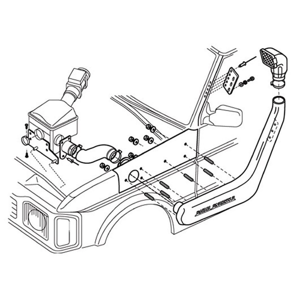 Raised Air Intake 300TDI | V8 – Douglass Motors